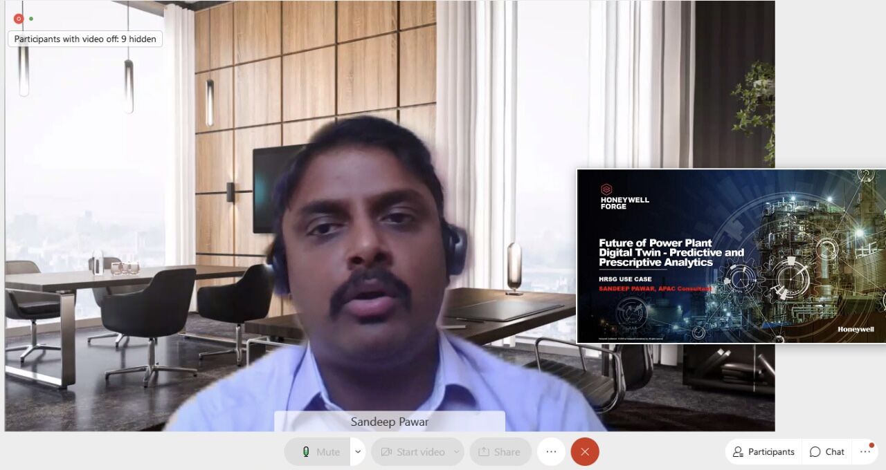 Sandeep Pawar, Honeywell at our conference on Digital Power Plants Asia ...