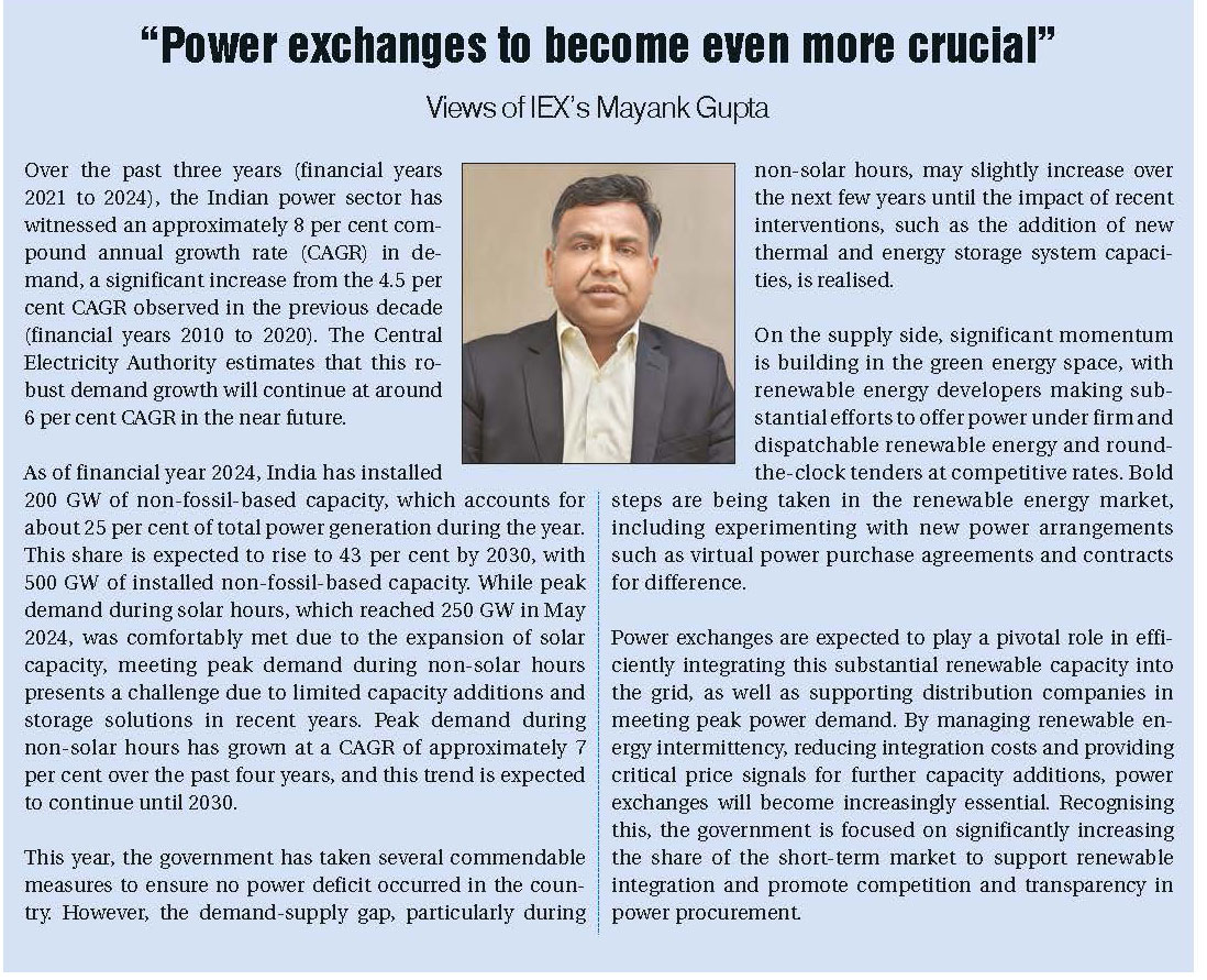 IEX: Facilitating the shift towards power markets - Power Line Magazine
