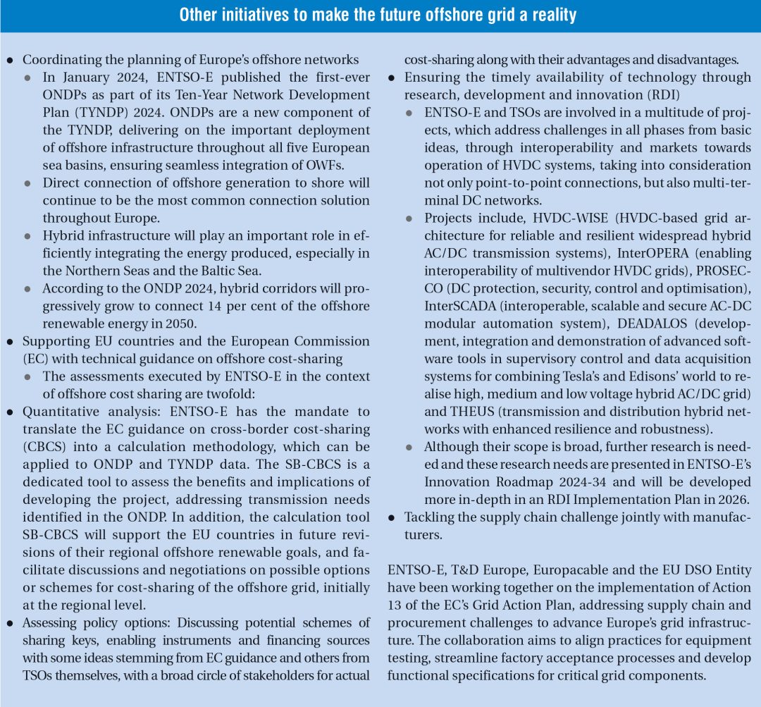 EU Offshore Roadmap: ENTSO-E seeks to establish a regulatory framework ...